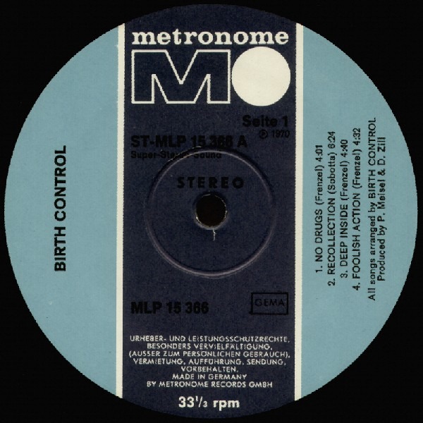 Birth Control - Birth Control (1970) [CLOCKWORK PEACH]