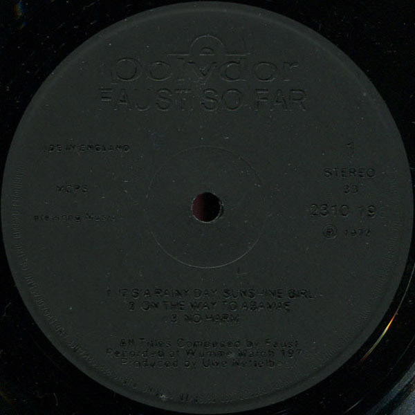 Faust - So Far (1972) [CLOCKWORK PEACH]