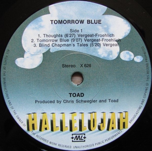 Toad - Tomorrow Blue (1972) [CLOCKWORK PEACH]