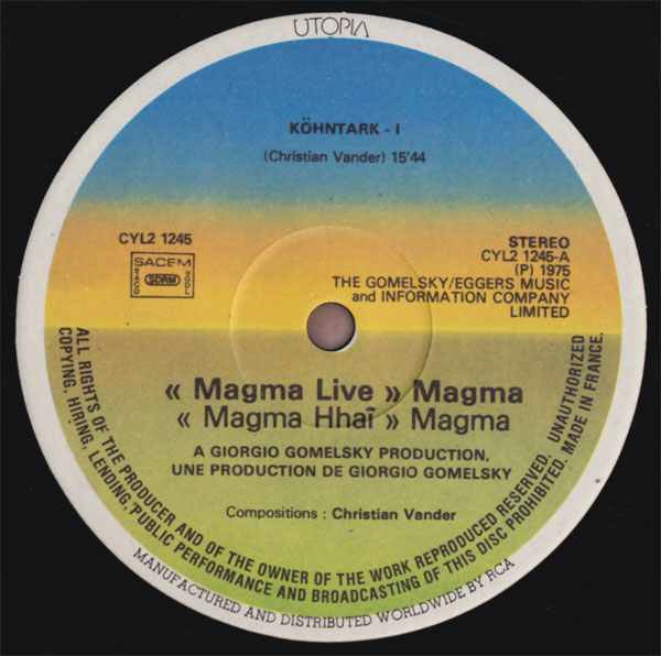 Magma - Live (1975) [CLOCKWORK PEACH]