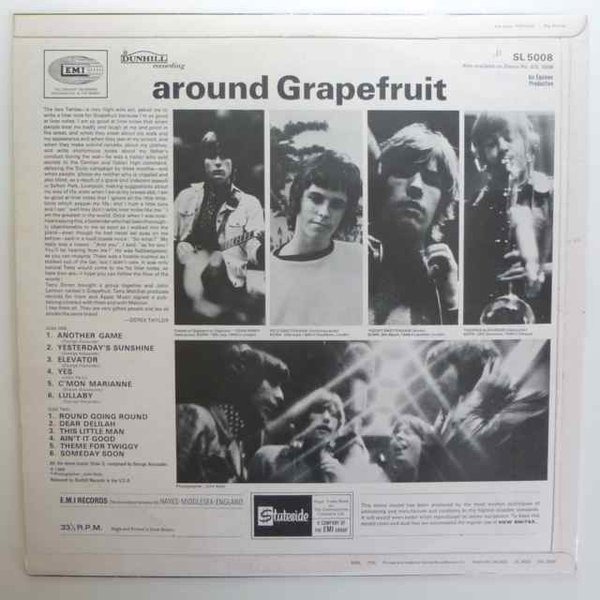 Grapefruit - Around Grapefruit (1968) [CLOCKWORK PEACH]