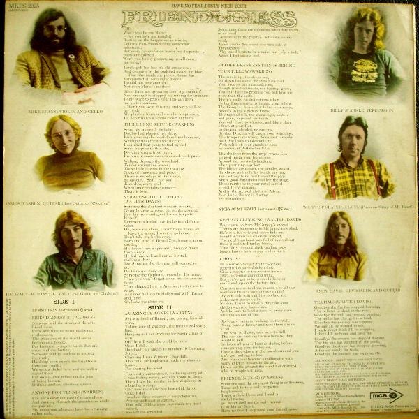 Stackridge - Friendliness (1972) [CLOCKWORK PEACH]