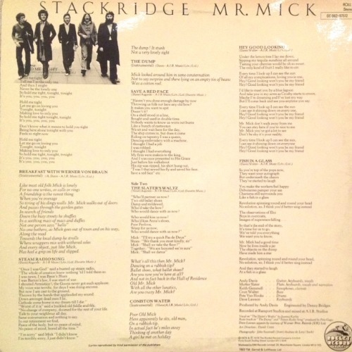 Stackridge - Mr. Mick (1976) [CLOCKWORK PEACH]