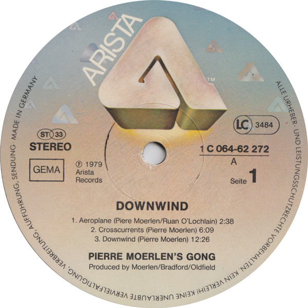 Pierre Moerlen's Gong - Downwind (1979) [CLOCKWORK PEACH]